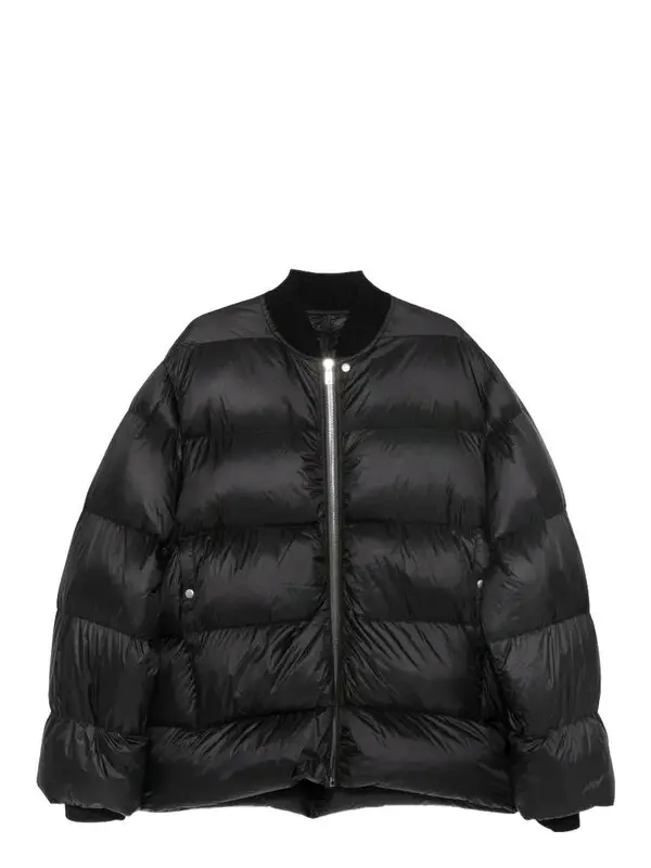Rick Owens Classic Flight Zip-up Padded Jacket - Black