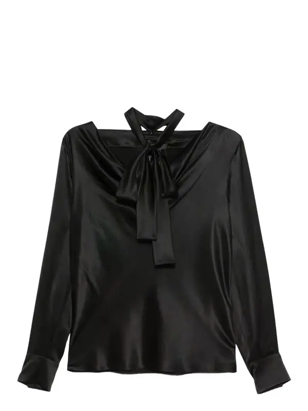 Max Mara Draped Blouse - Black