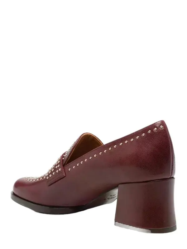Chie Mihara Taleah Stud-embellished Leather Pumps - Red