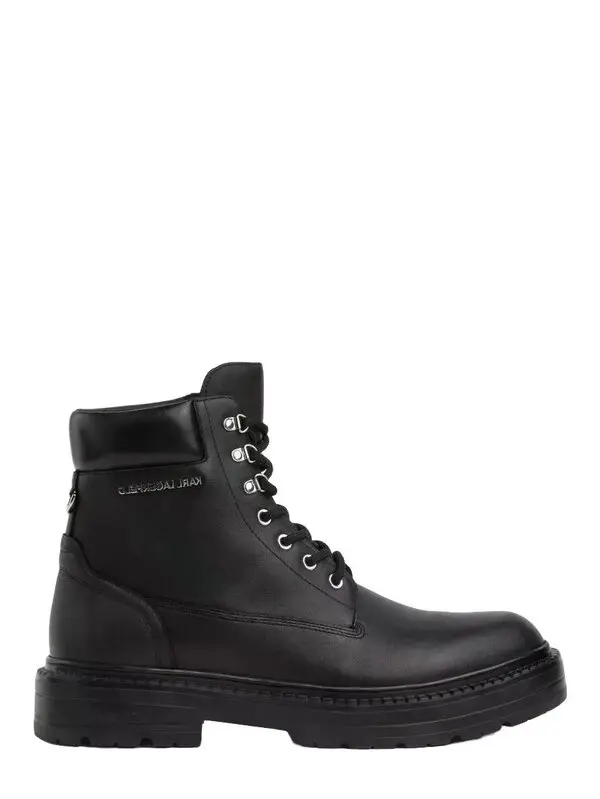 Karl Lagerfeld Miles Work Boots - Black