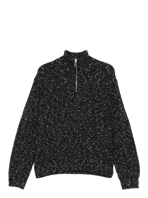 ERNEST W. BAKER Quarter-zip Sweater - Black