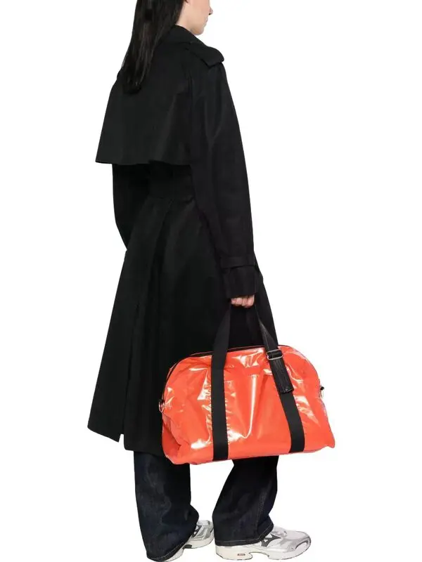 JACK GOMME Glossy-finish Holdall Bag - Orange