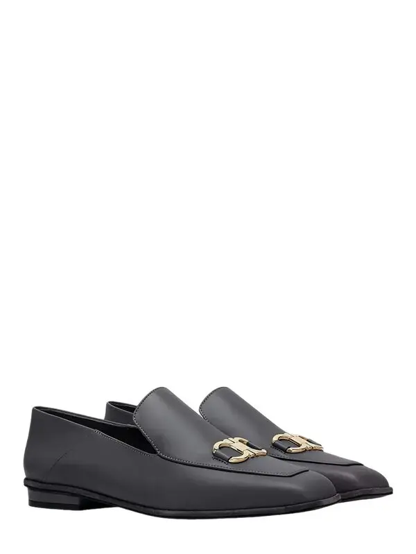 FERRAGAMO Gancini Loafers - Grey