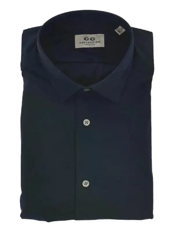 Corneliani Spread-collar Button-up Shirt - Blue