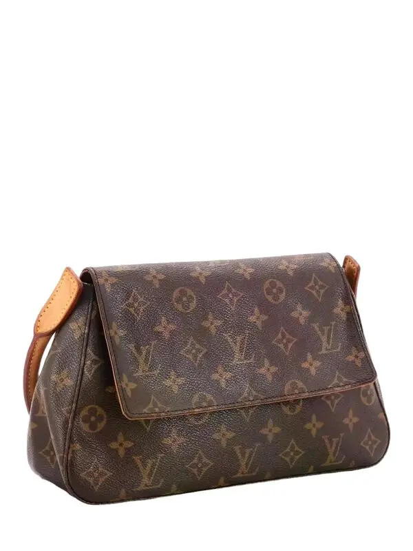 LOUIS VUITTON Monogram Canvas Looping Mini Satchel Handbag - Brown