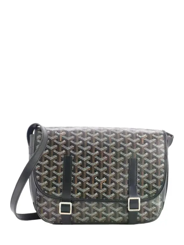 Goyard Belvedere Messenger Bag Coated Canvas Mm Crossbody Bag - Black