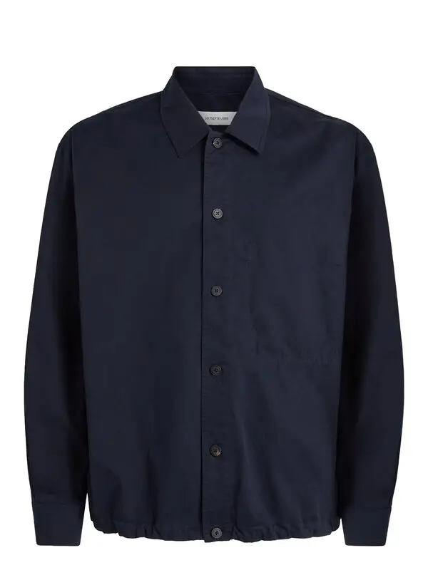 LE17SEPTEMBRE Drawstring-hem Overshirt - Navy