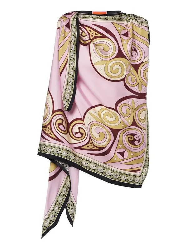 La DoubleJ Kells Printed Silk Twill Top - Multicoloured