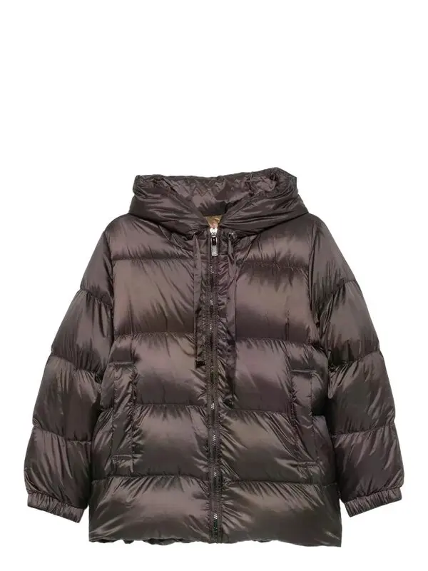 Max Mara The Cube Hooded Quilted Coat - Brown