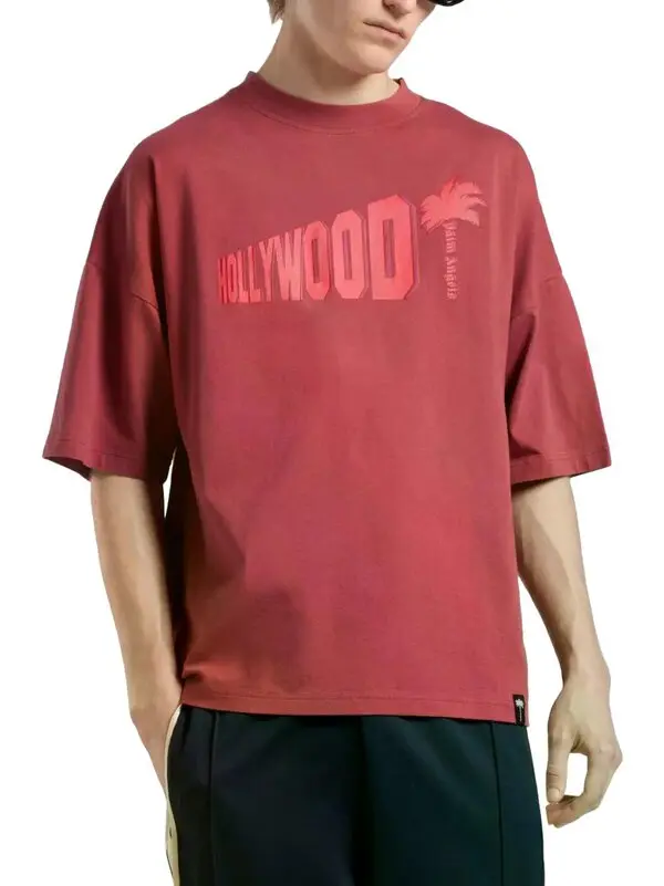 Palm Angels Sunset Blvd Palm Loose T-shirt - Red