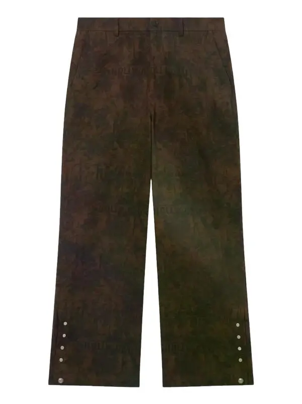 Palm Angels Starleaf All-over-print Trousers - Brown