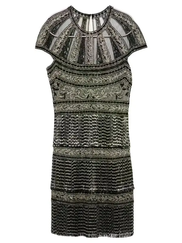 Naeem Khan Art Deco Dress - Black