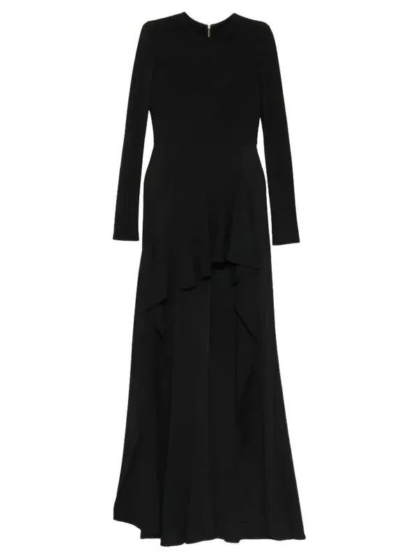 Elie Saab High-low Hem Dress - Black