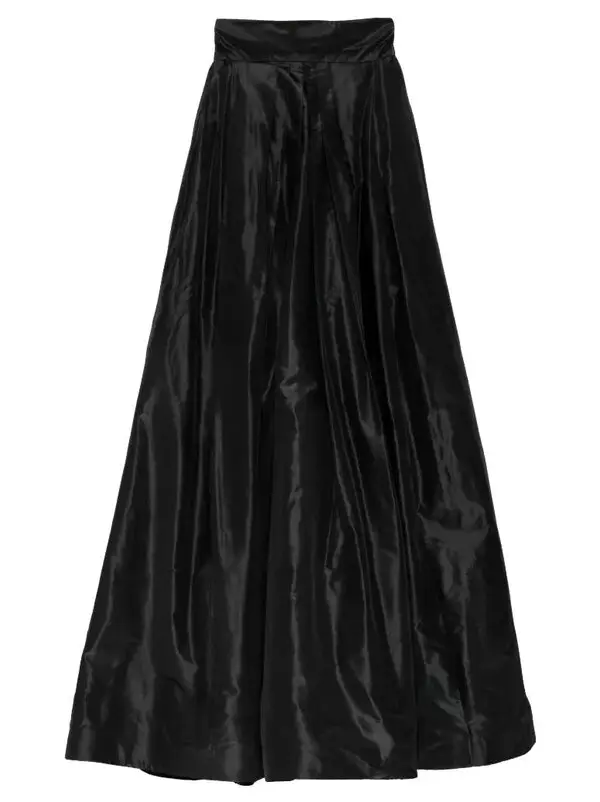 Naeem Khan Silk Taffeta Ball Skirt - Black