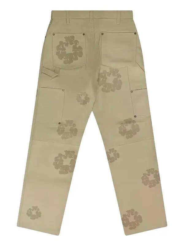 DENIM TEARS Wreath Laser-cut Trousers - Neutrals