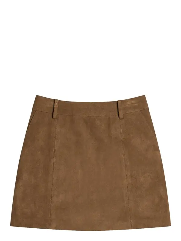 DUNST Alter-suede Mini Skirt - Brown