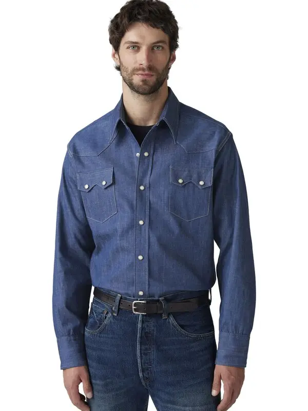 LEVI'S Vintage Clothing Shorthorn Sawtooth Shirt - Blue