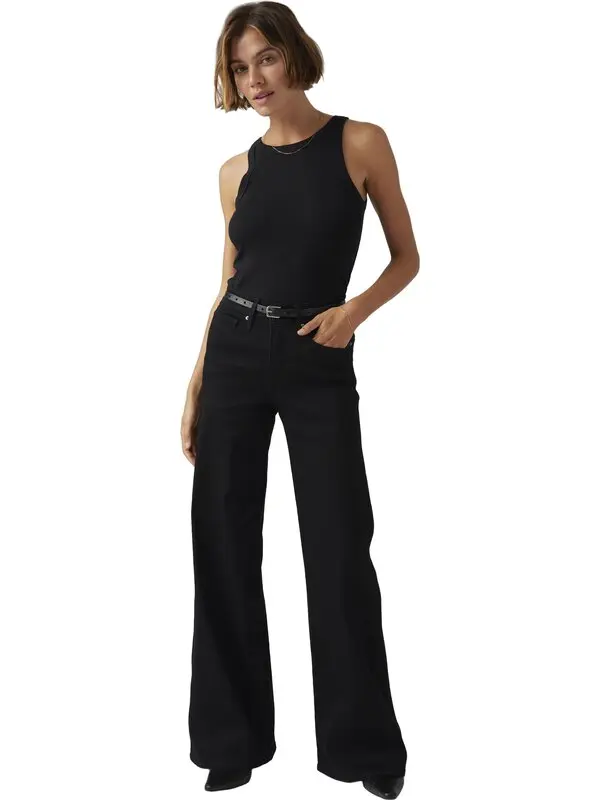 LEVI'S 318 Shaping Wide Leg Jeans - Black
