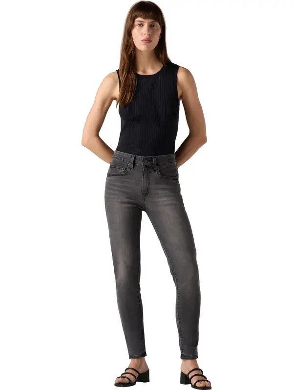 LEVI'S High Rise Skinny Jeans - Black