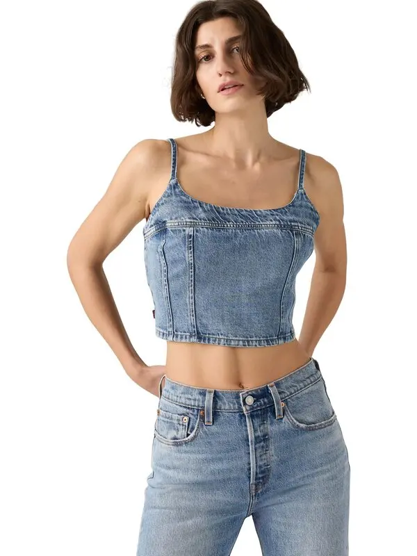 LEVI'S Jadine Denim Cami Tank - Blue