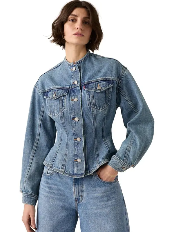 LEVI'S Sculpted Trucker Jacket - Blue