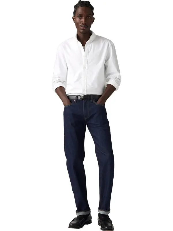 LEVI'S 502 Taper Selvedge Jeans - Navy