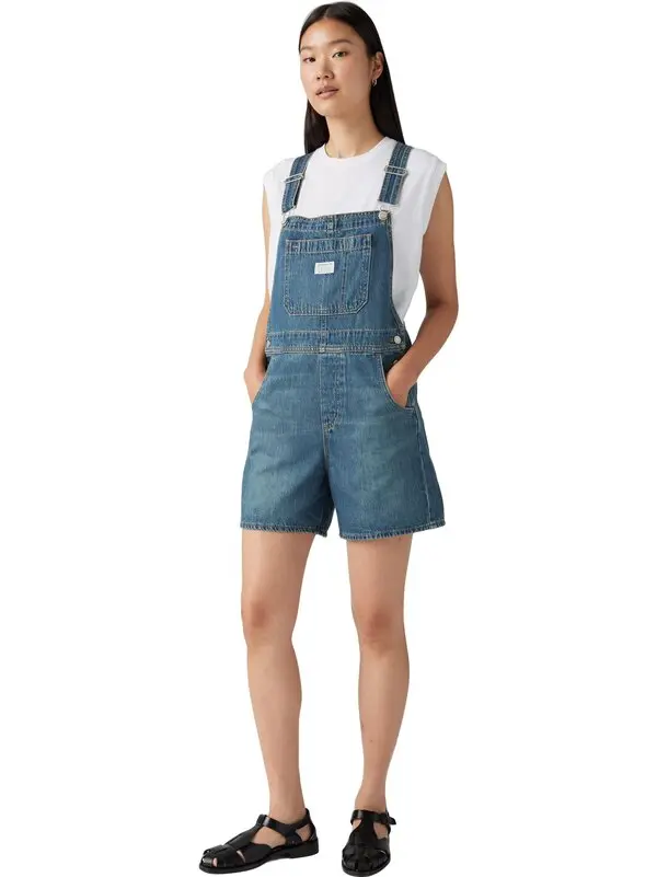 LEVI'S Utility Lightweight Shortalls - Blue