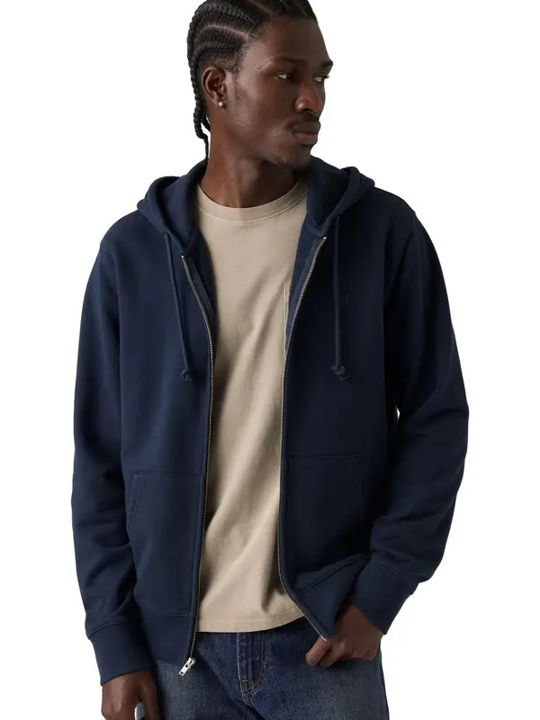 LEVI'S New Original Zip Up Hoodie - Blue