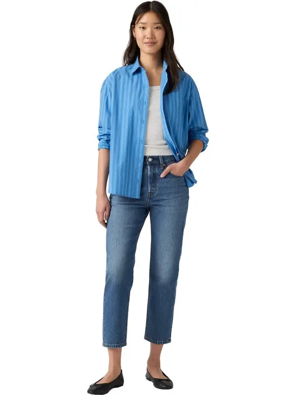 LEVI'S 501 Original Cropped Jeans - Medium Wash / Array Away