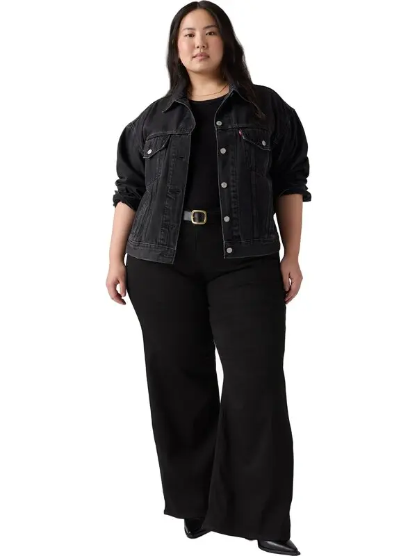 LEVI'S Shaping Wide Leg Jeans - Black