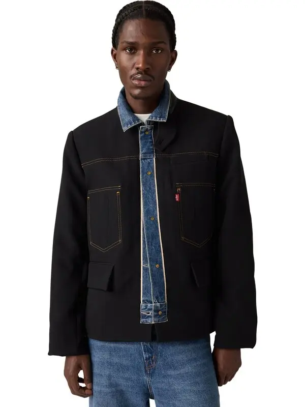 LEVI'S X Sacai Denim And Metelasse Twill Reversible Blouson - Black