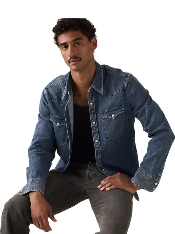 LEVI'S Barstow Standard Fit Western Shirt - Blue