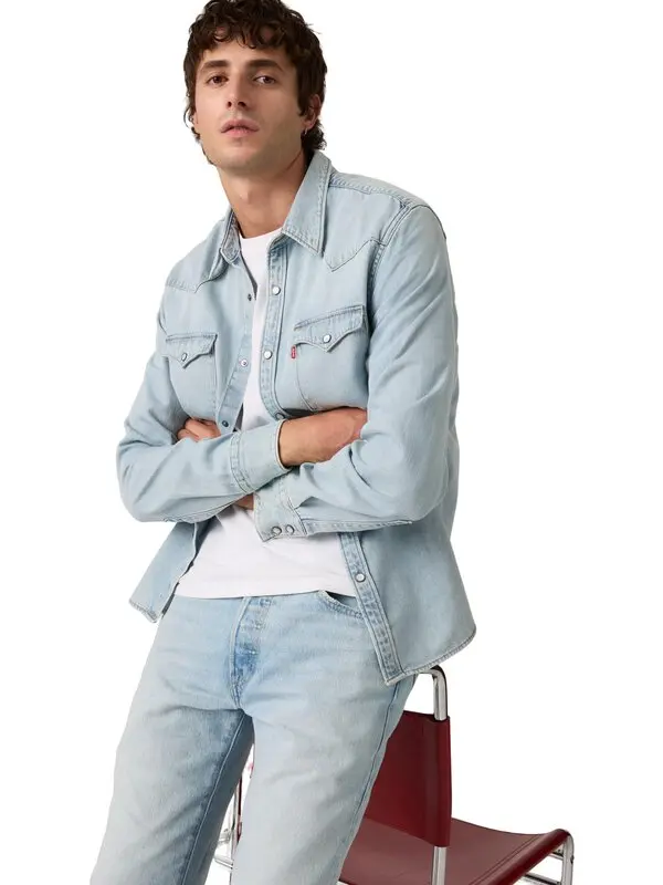 LEVI'S Barstow Standard Fit Western Shirt - Blue