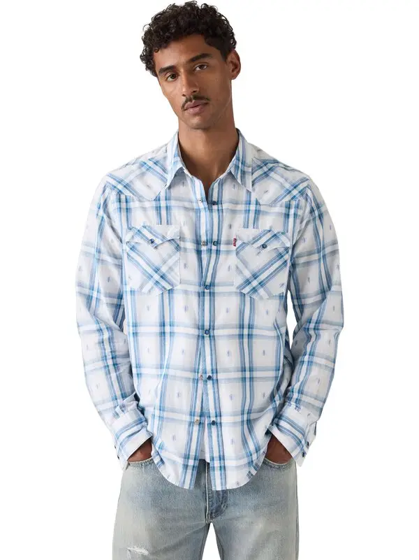 LEVI'S Barstow Standard Fit Western Shirt - Blue