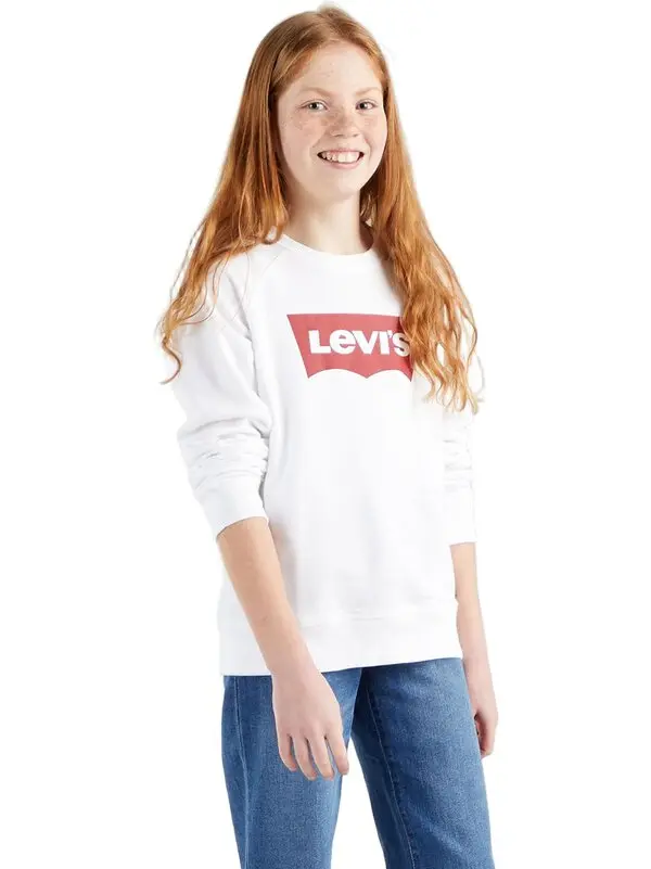 LEVI'S Key Logo Crewneck Sweatshirt - Red