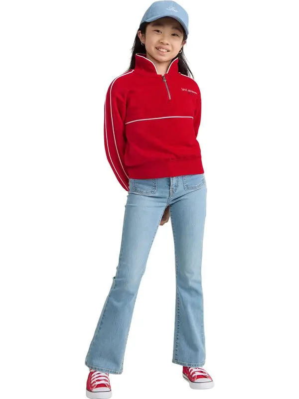 LEVI'S Teenager Half Zip Pullover - Red
