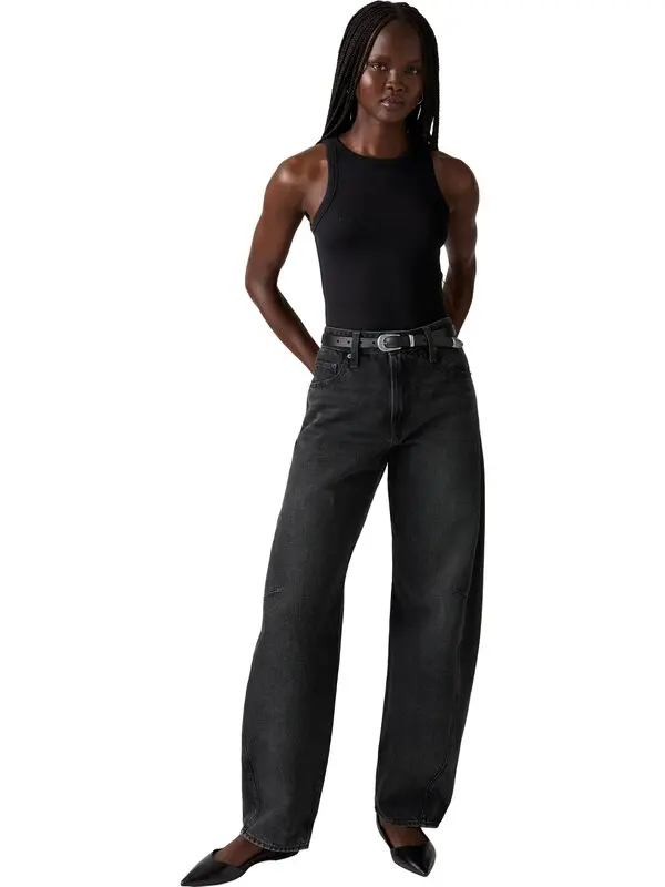 LEVI'S Baggy Dad Barrel Jeans - Black
