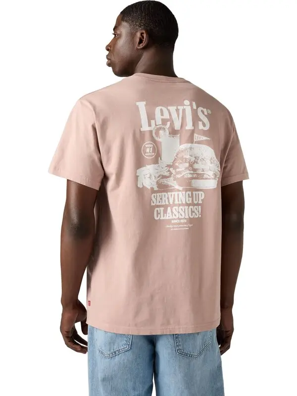 LEVI'S Relaxed Fit Graphic Tee - Red