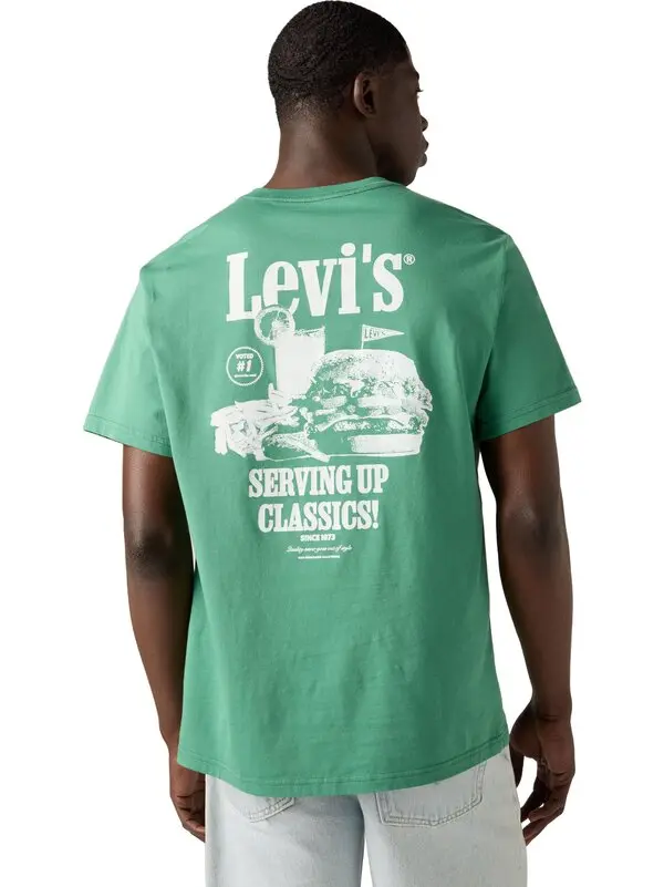 LEVI'S Relaxed Fit Graphic Tee - Green