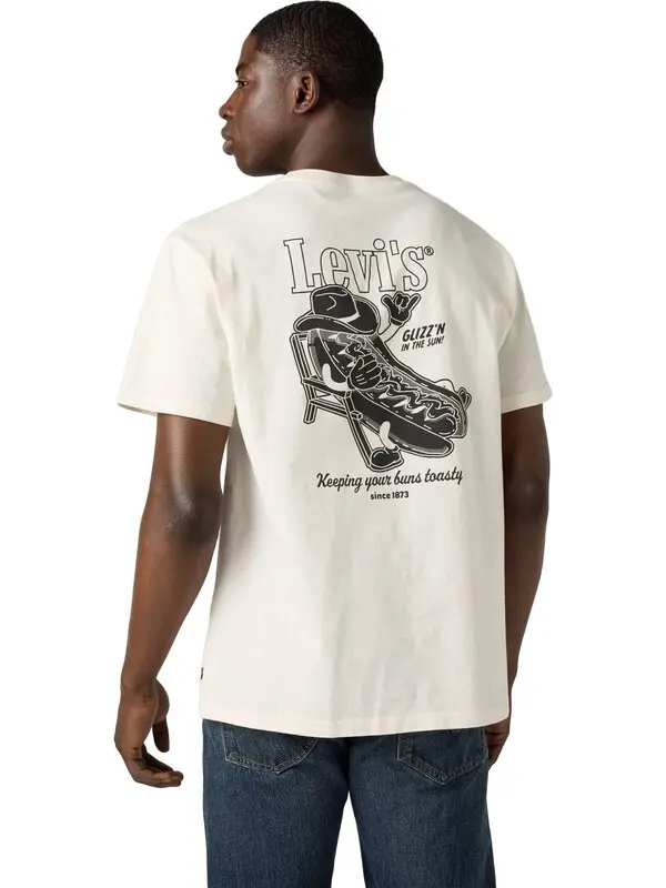LEVI'S Relaxed Fit Graphic Tee - White