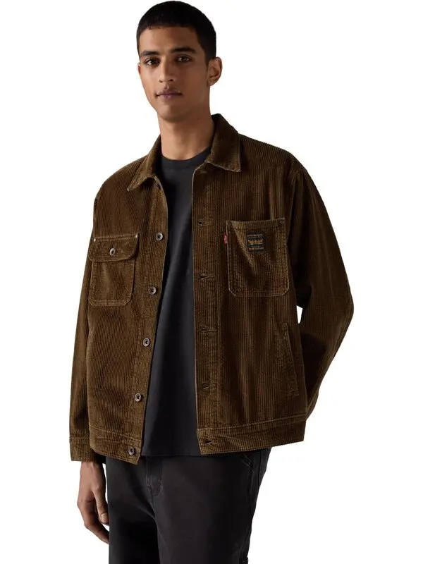 LEVI'S Corduroy Sunrise Trucker Jacket - Brown