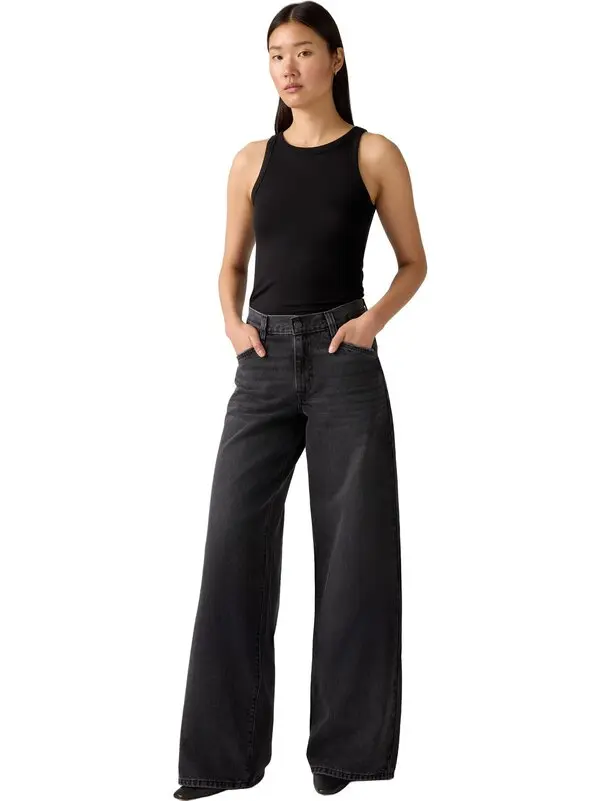 LEVI'S 94 Baggy Wide Leg Jeans - Black
