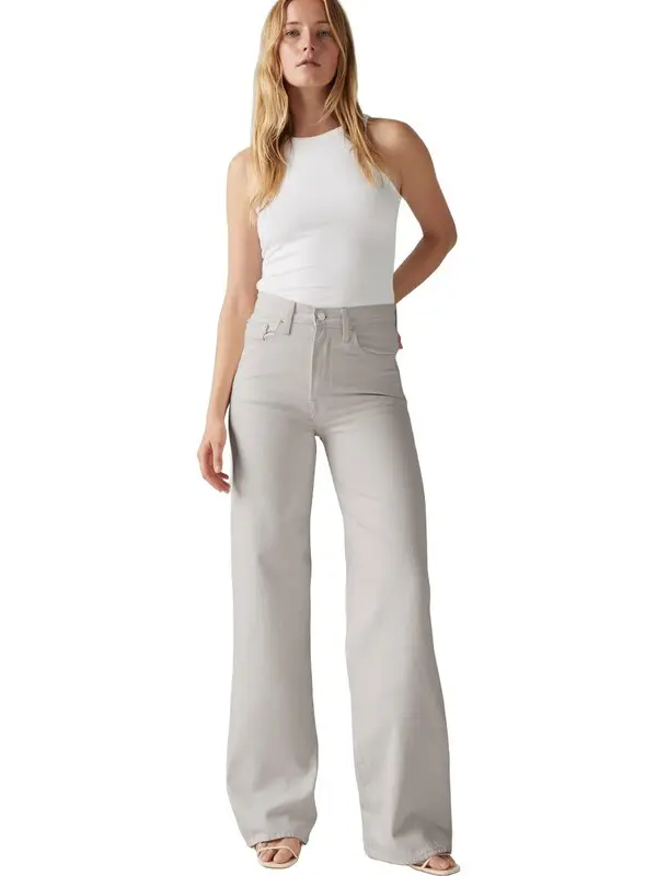 LEVI'S Ribcage Wide Leg Jeans - Grey