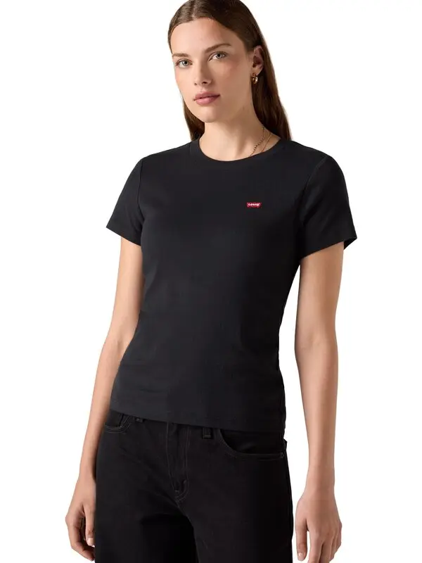 LEVI'S Essential Housemark Tee - Black
