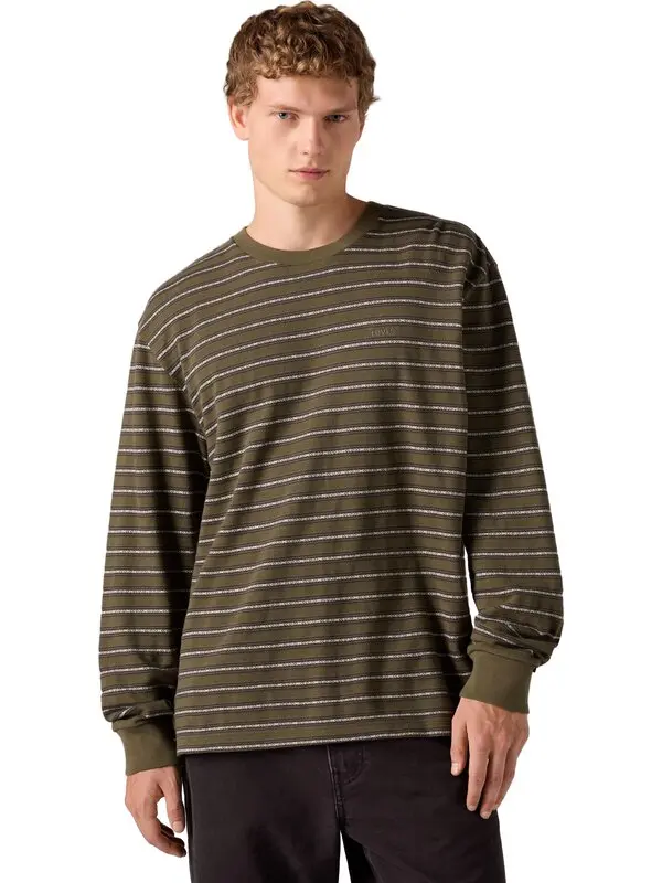 LEVI'S Long Sleeve Graphic Authentic Tee - Brown