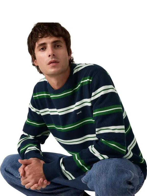 LEVI'S Lightweight Housemark Sweater - Blue