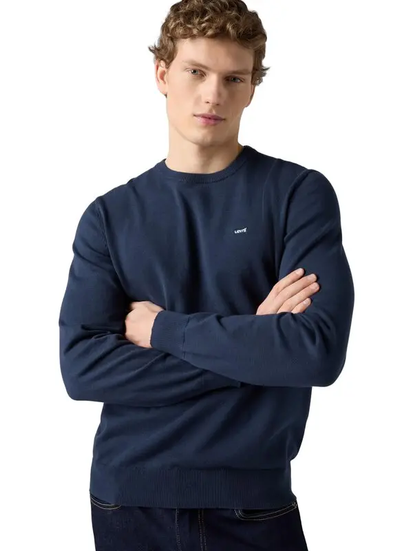 LEVI'S Lightweight Housemark Sweater - Blue