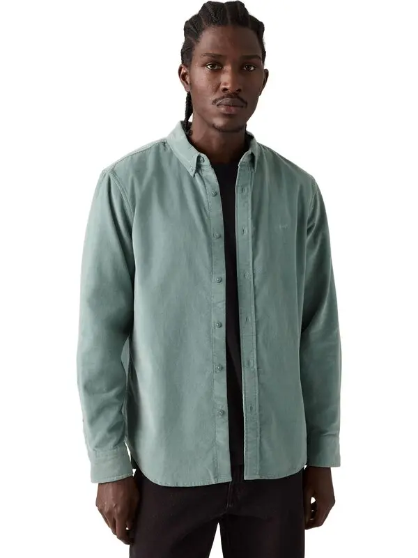 LEVI'S Authentic Button Down Corduroy Shirt - Grey