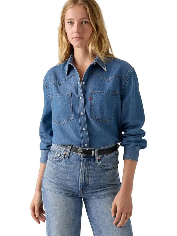 LEVI'S Teodora Western Shirt - Blue