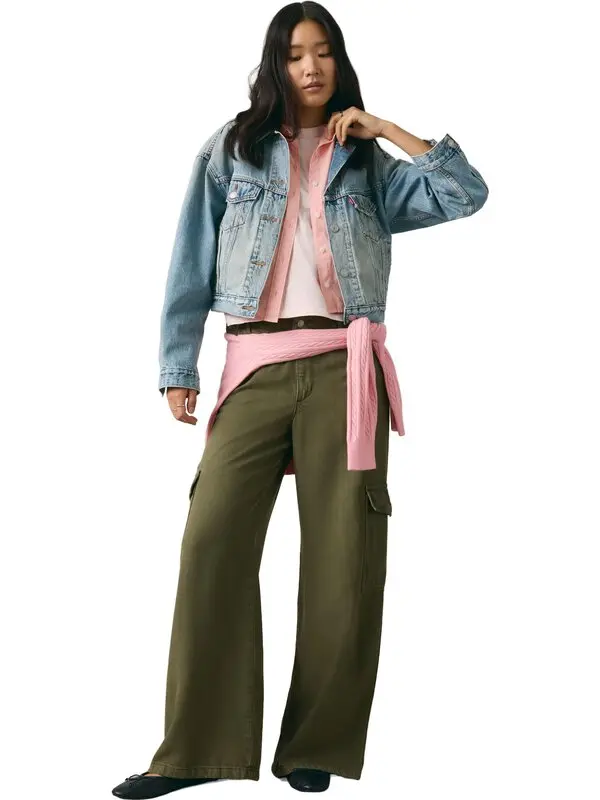 LEVI'S Baggy Dad Lightweight Cargo Pants - Green